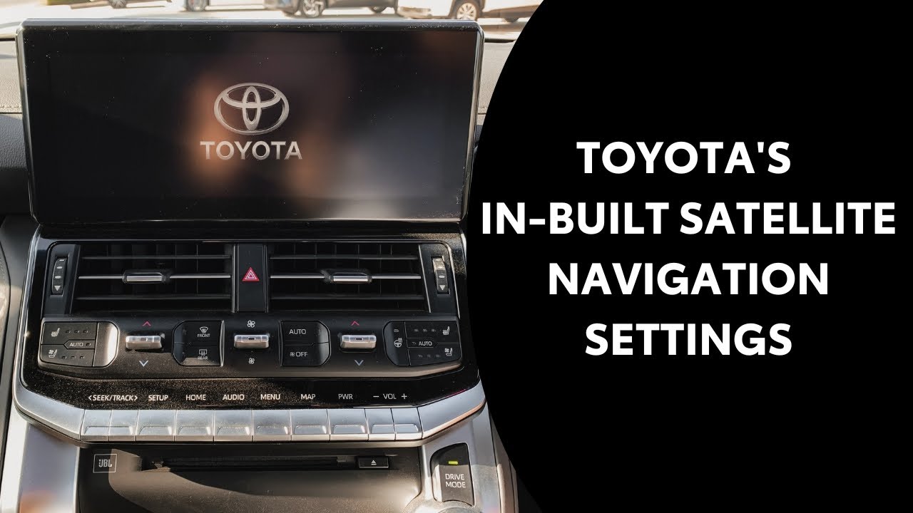 Toyota's in-built Sat Nav Settings - YouTube