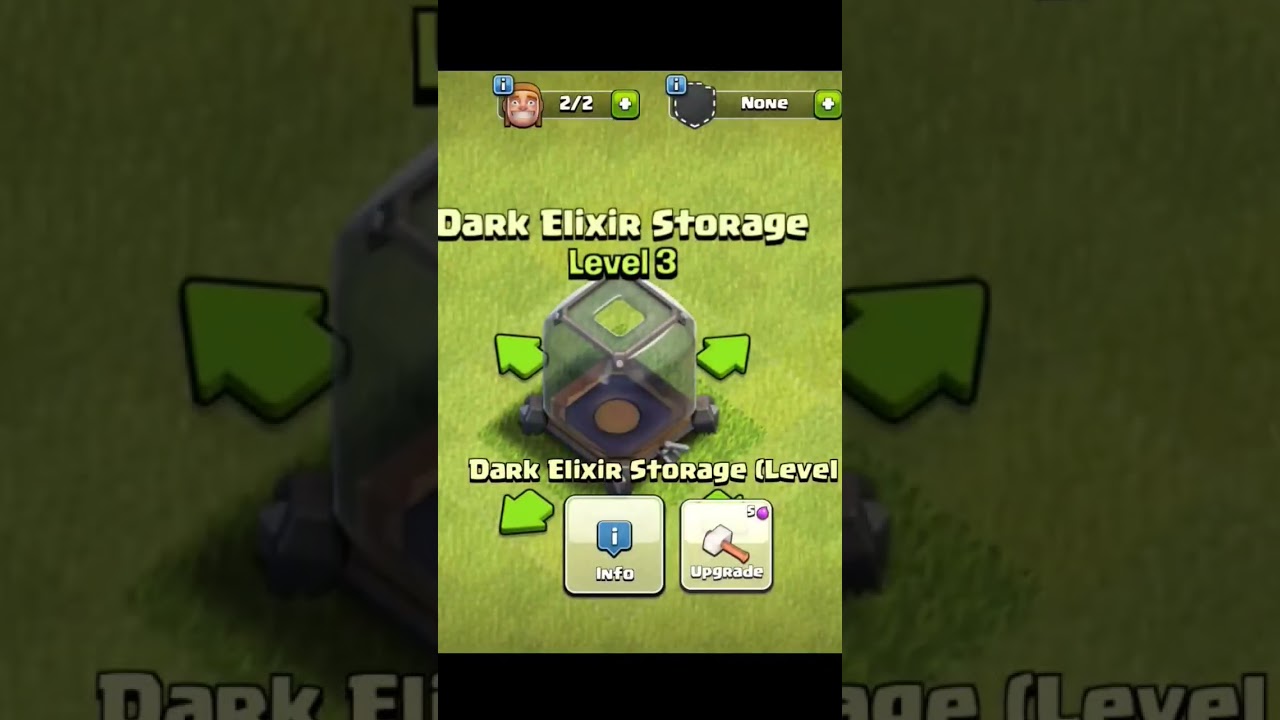 DARK ELIXIR STORAGE UPGRADE LVL 1 TO LVL 9 MAXING SATISFYING VIDEO ...