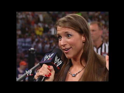 Stephanie McMahon Orders Security To Kick Eric Bischoff Out - Smackdown 08/01/2002