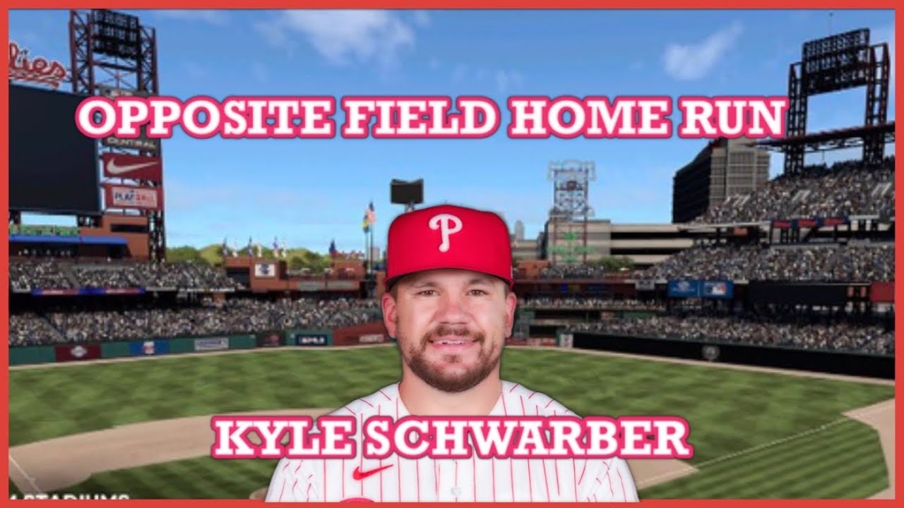 Kyle Schwarber Opposite Field Home Run MLB The Show 22 - YouTube