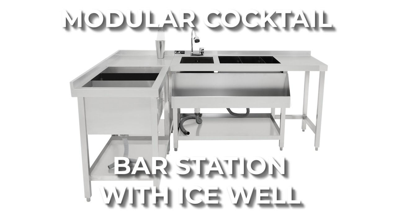 Modular Cocktail Station with Ice Well - YouTube