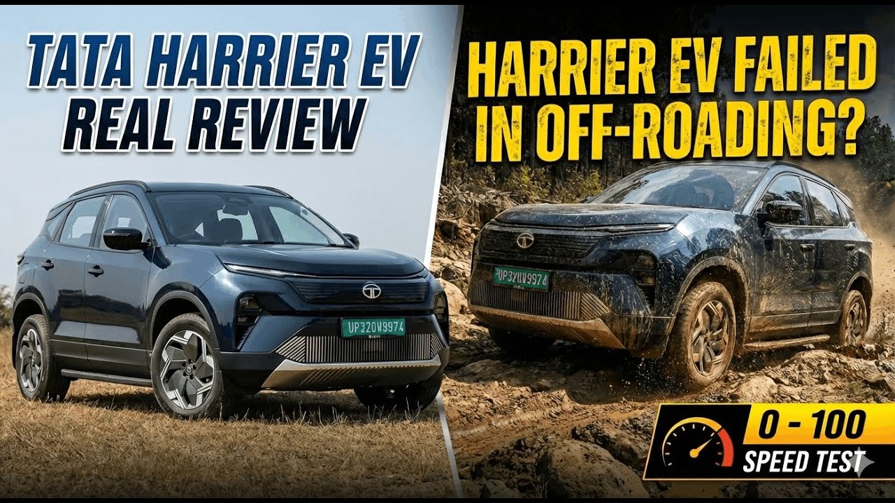 Tata Harrier EV: Off-Road Reality Check & 0-100 Speed Test! - YouTube