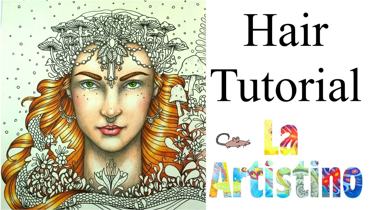 Colouring Tutorial: Colouring Shiny Hair in Dagdrommar. - YouTube