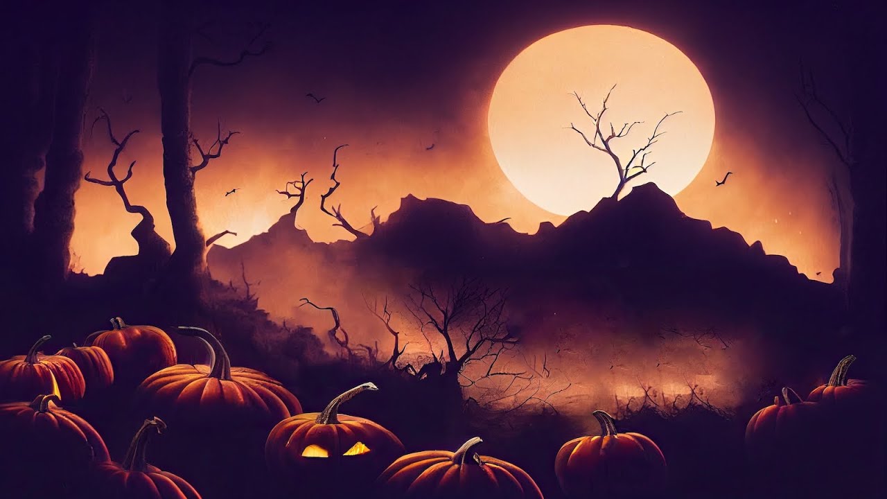 Relaxing Halloween Music - Spooky Pumpkin Patch ★719 | Autumn, Dark ...