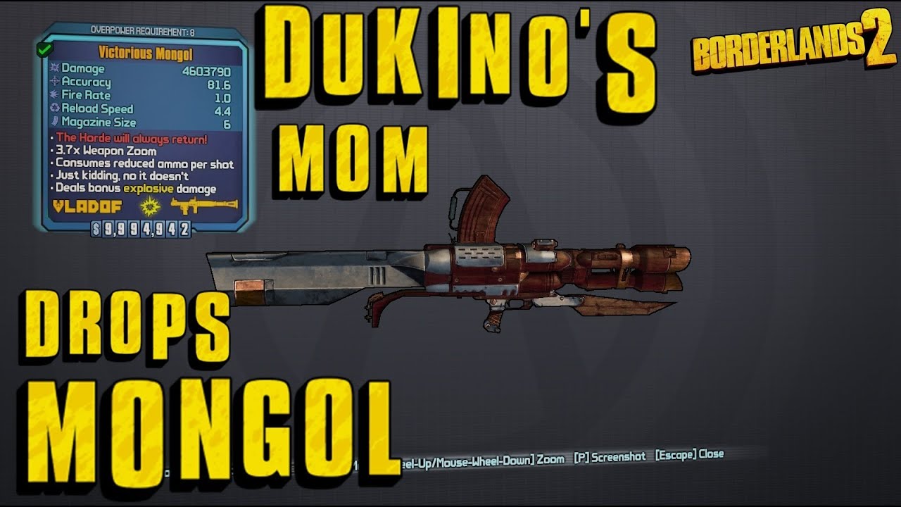 Borderlands 2: Dukino's mom drops Mongol - Boss (legendary) guide ep.24 ...
