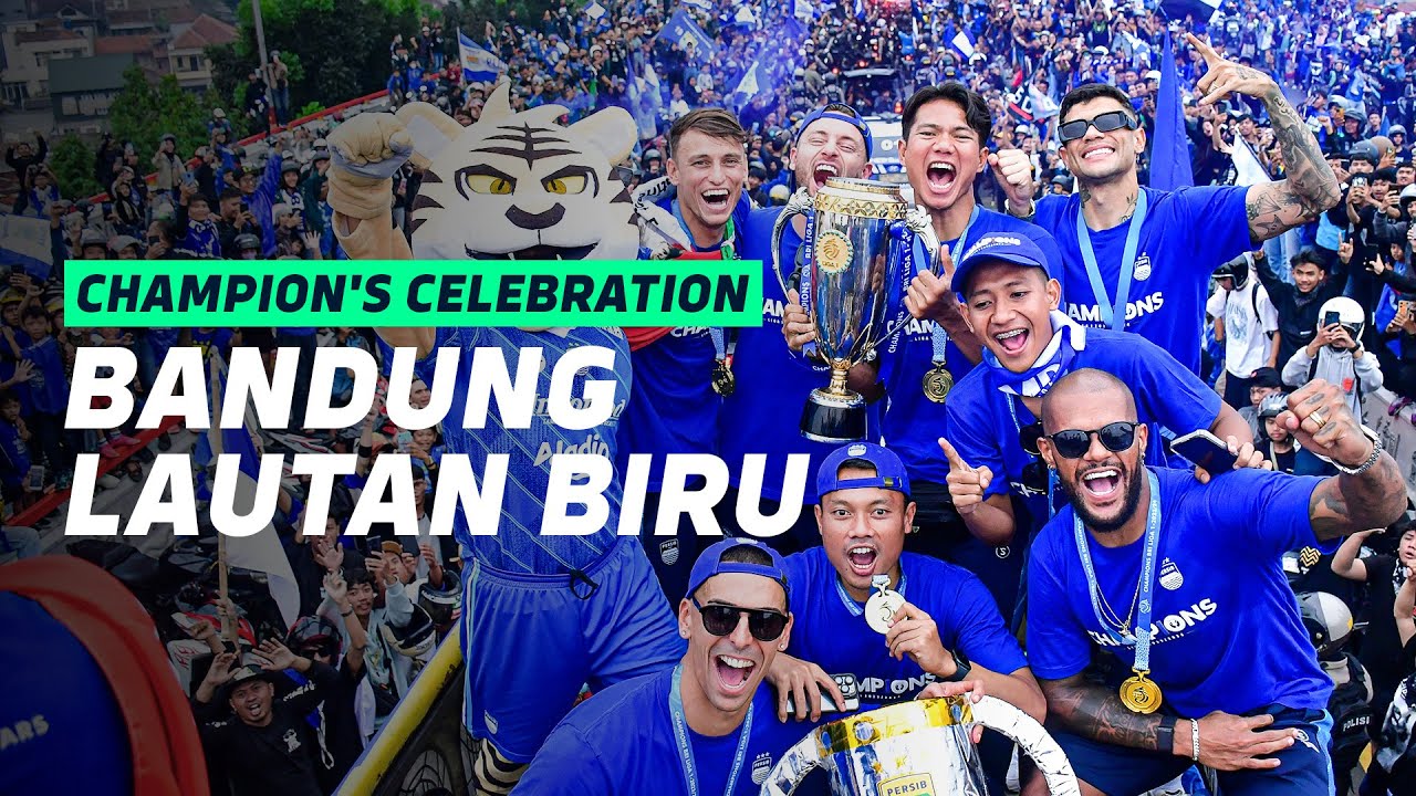 Pawai PERSIB Juara Jadikan Bandung Lautan Biru | PERSIB Champion's ...