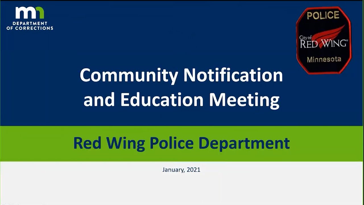 RWPD Community Notification - January 14, 2021 - YouTube
