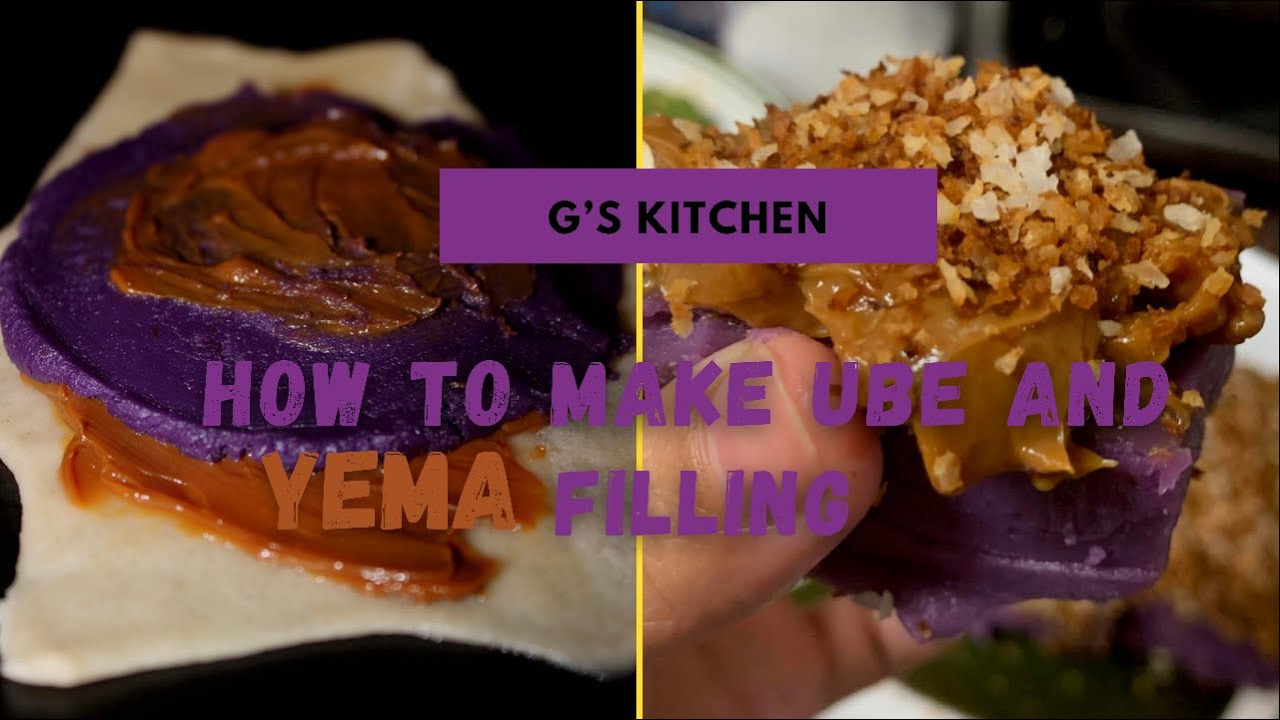 How to make UBE filling and YEMA (creamy and delicious) - YouTube