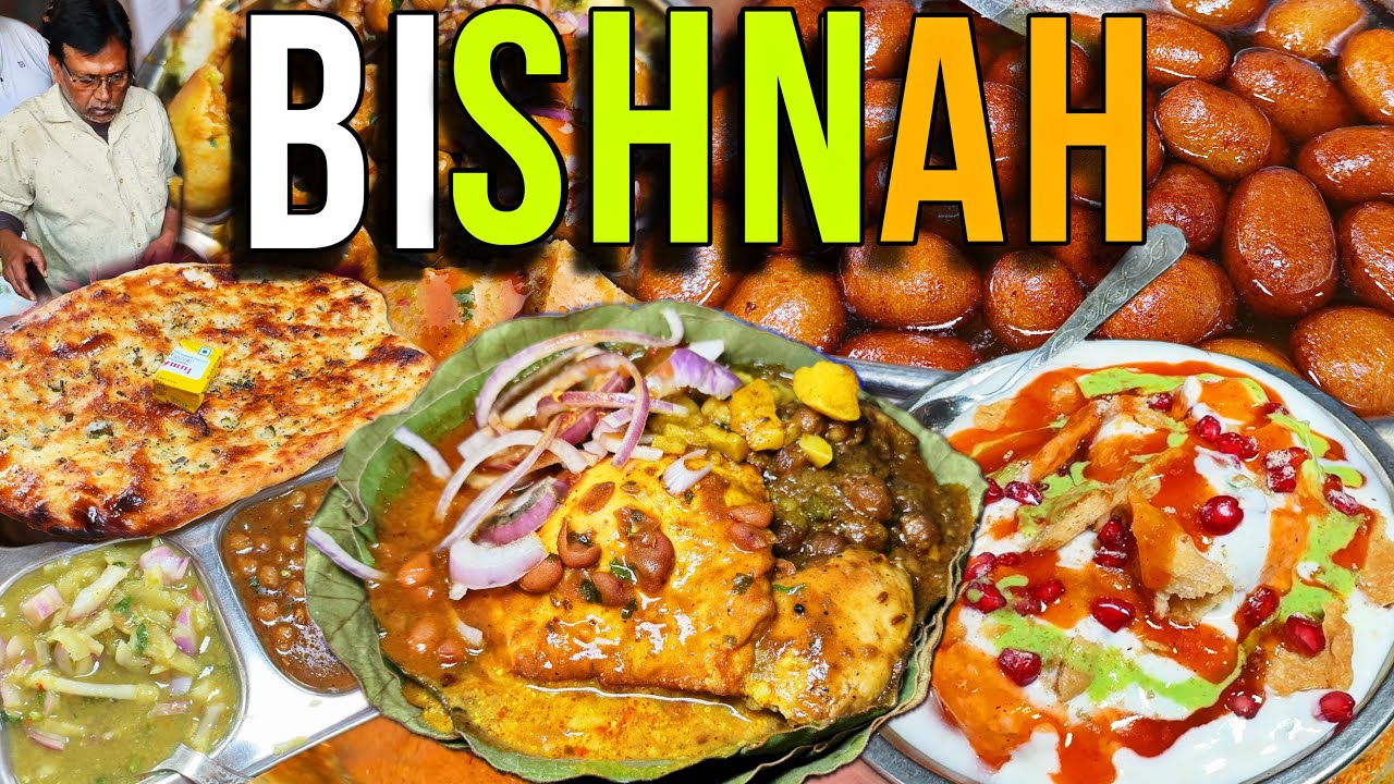 Top 3 Street Food Combinations in BISHNAH | ALOO Kulcha, Tikki Chhole ...