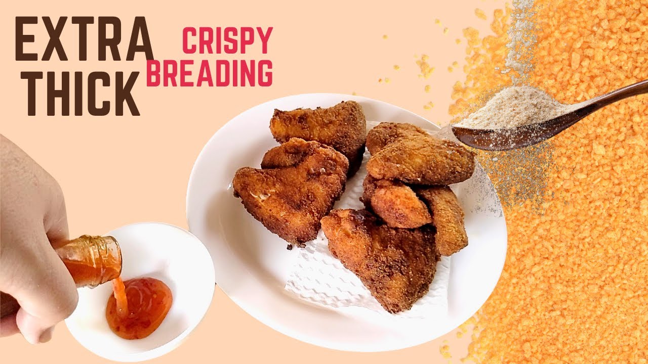 How the bread crumbs stick particularly well... whole milk powder ...