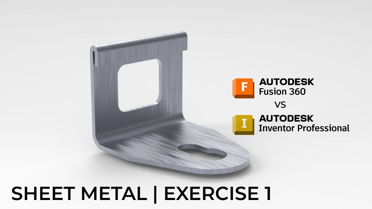 Starting Sheet Metal Design | Inventor or Fusion 360 - YouTube
