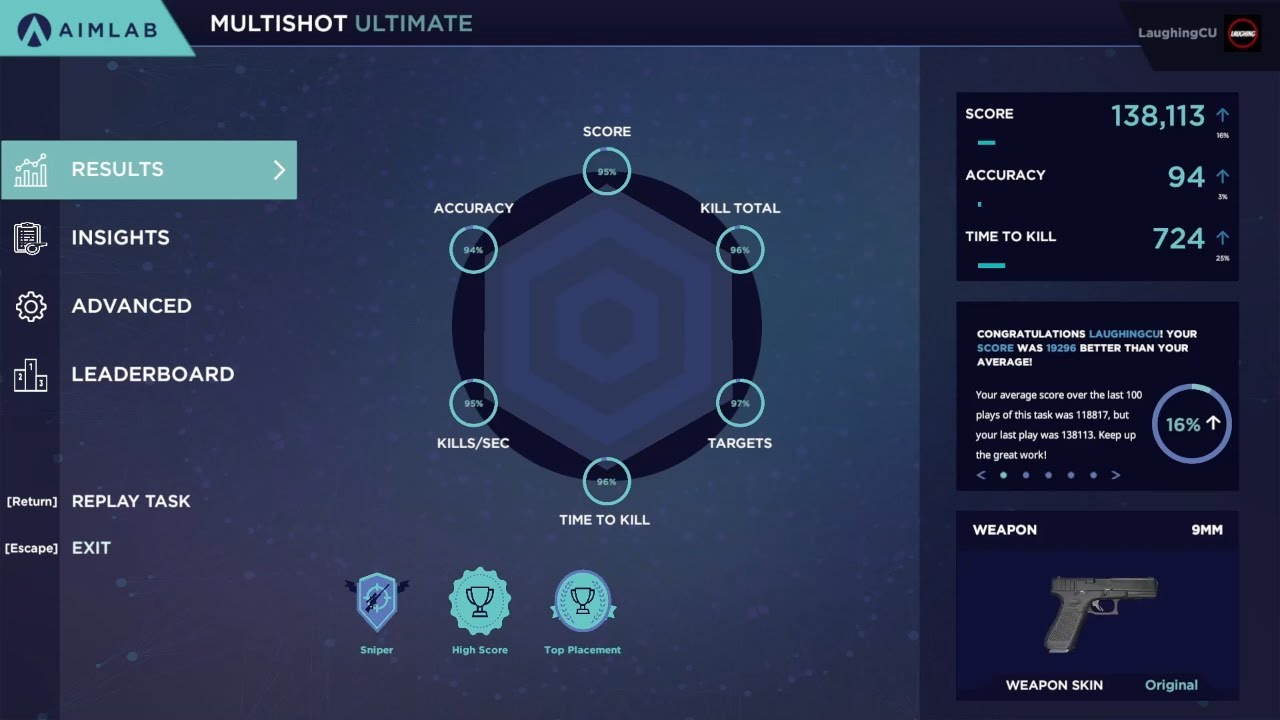 Aimlab Multishot (Ultimate) 138k+ | Aimlab Multishot Highscore - YouTube