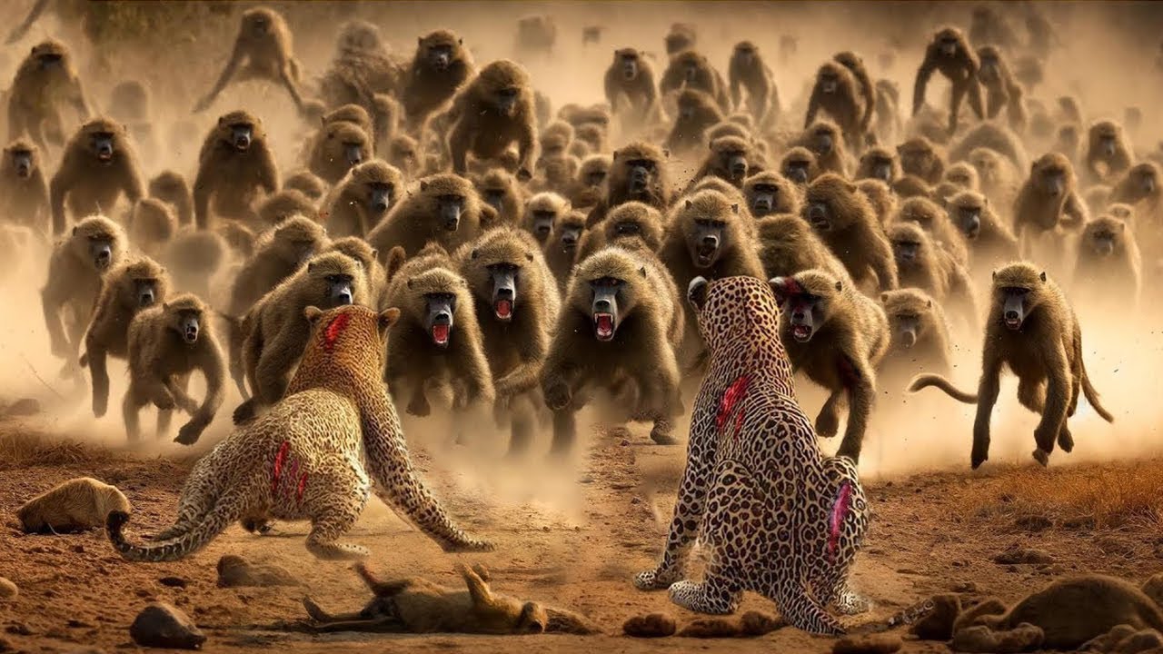 Baboon Calls On Army To Attack Leopard To Avenge Family - Wild War ...