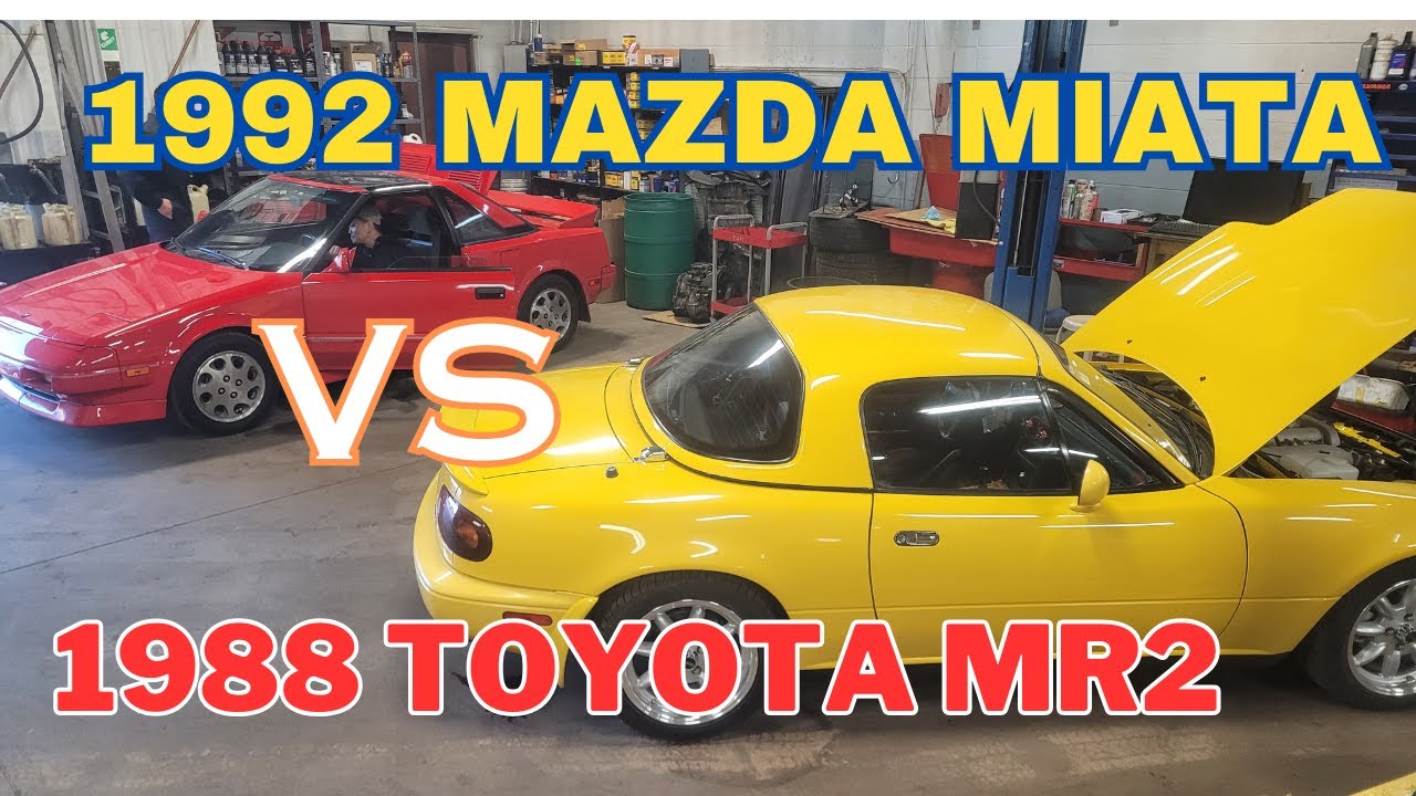 Mazda Miata vs Toyota MR2 / 1992 Miata vs 1988MR2 Which one you Choose ...