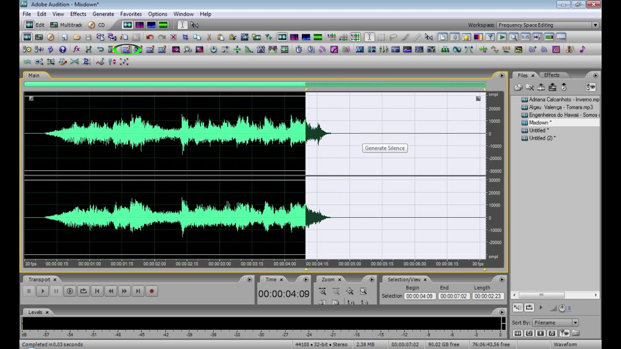 TUTORIAL ADOBE AUDITION 3 0 mix - YouTube