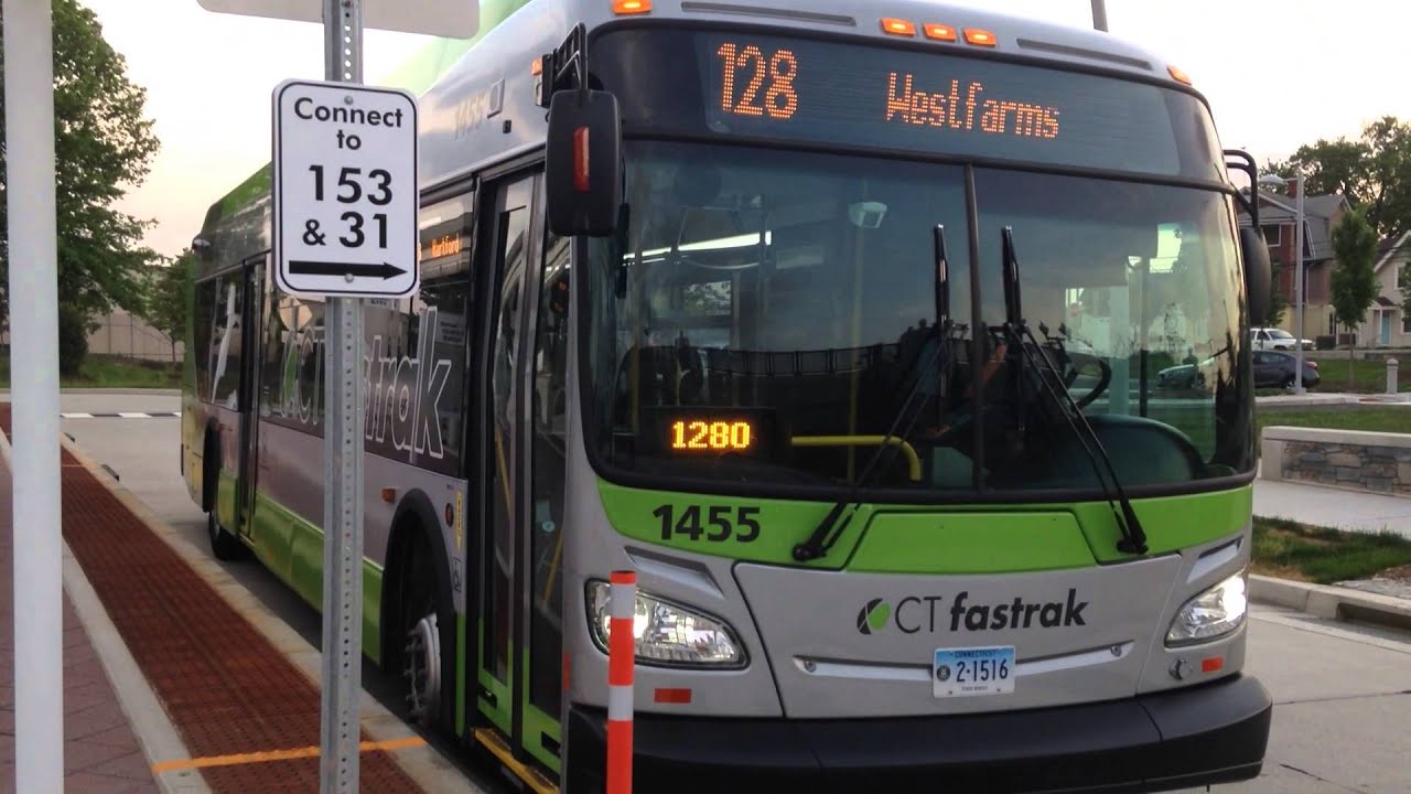 CTfastrak #1455 on the 128 - YouTube