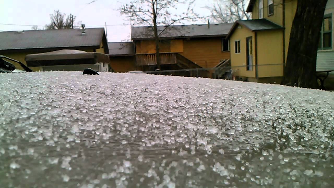 Sleet falling -great nat sound- 2-28-12 - YouTube