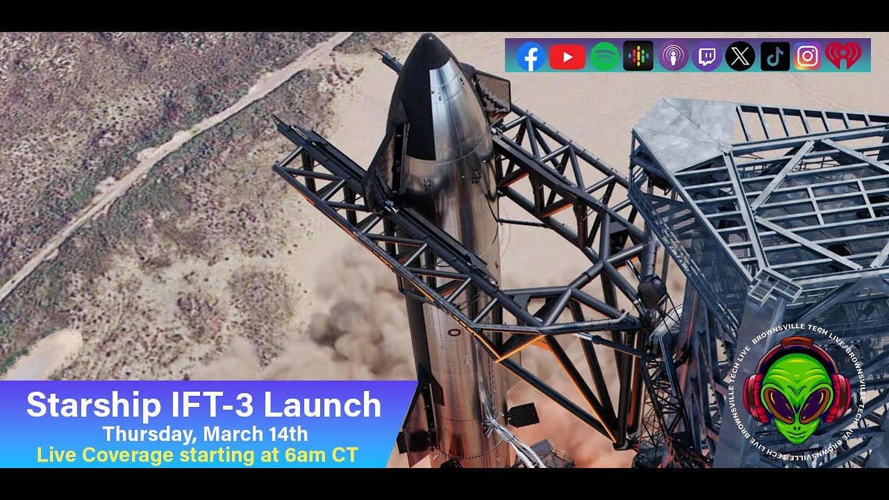 Live Coverage of Starship IFT-3 Launch - YouTube