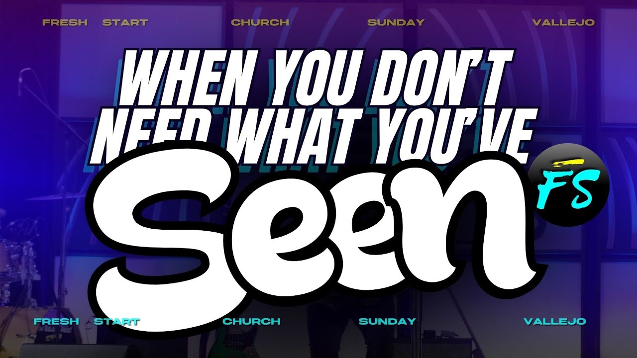 When You Don't Need What You've Seen | Pastor Shamar Lewis | 11.03.24 ...
