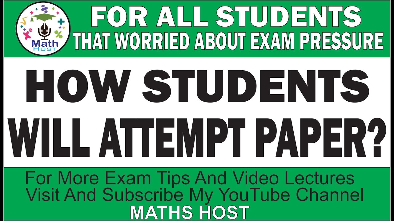 how students attempt Board Exam | Easy way to attempt paper - YouTube