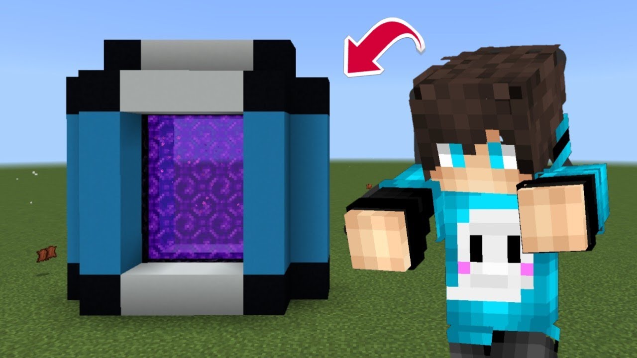 Membuat Portal Nevin Gaming ~ Minecraft PE - YouTube