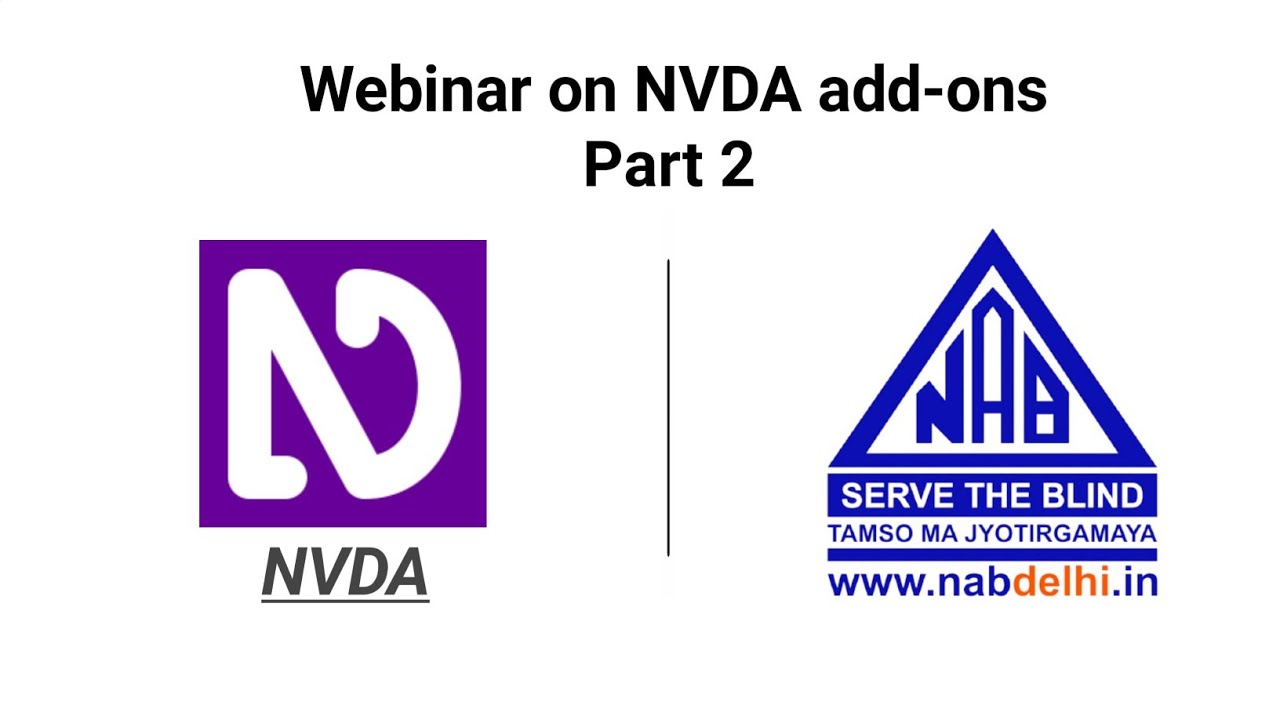 Webinar on NVDA add-ons - YouTube