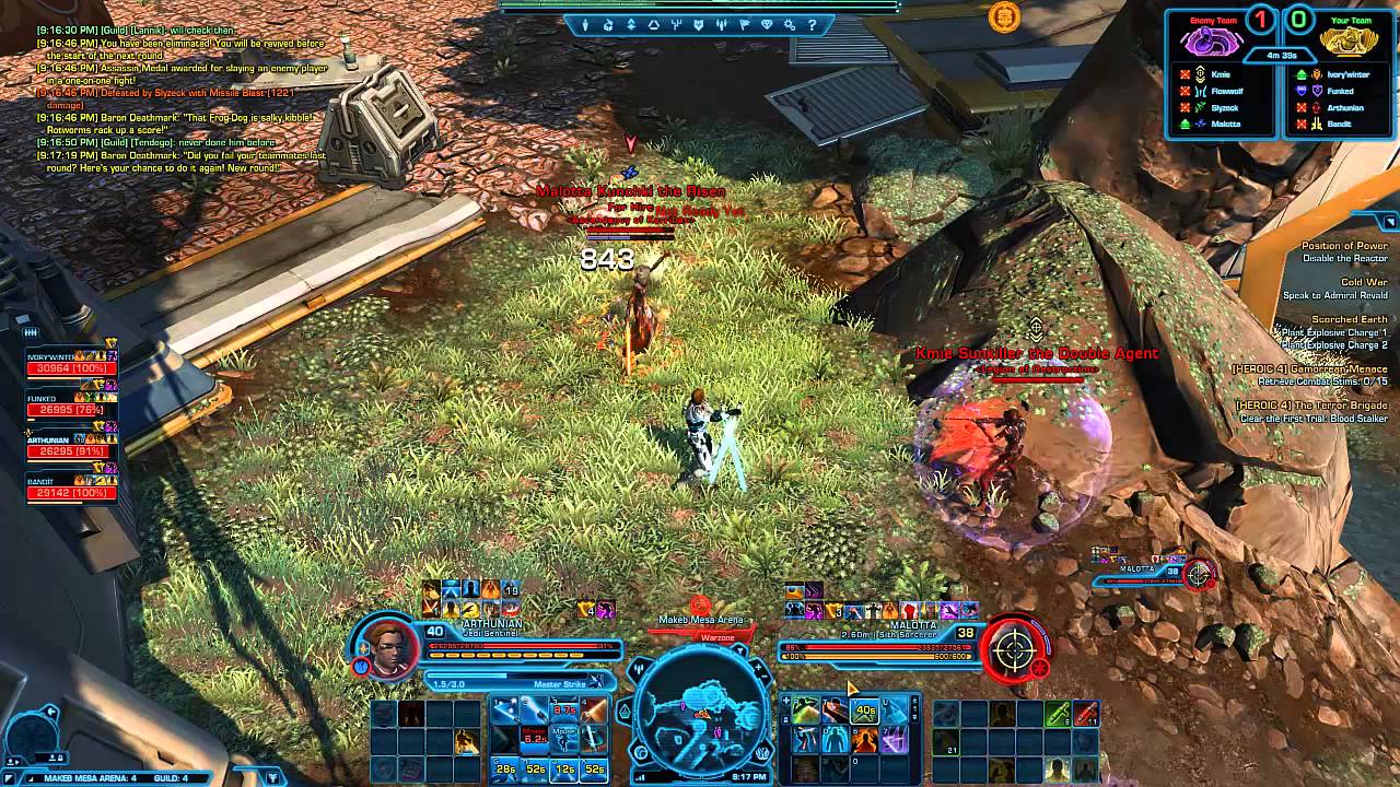 SWTOR Jedi Sentinel Combat Gameplay - YouTube