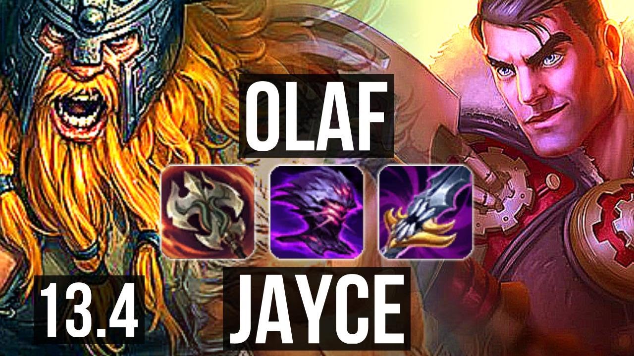 OLAF vs JAYCE (TOP) | 6 solo kills, 17/2/3, Legendary | EUW Master | 13 ...