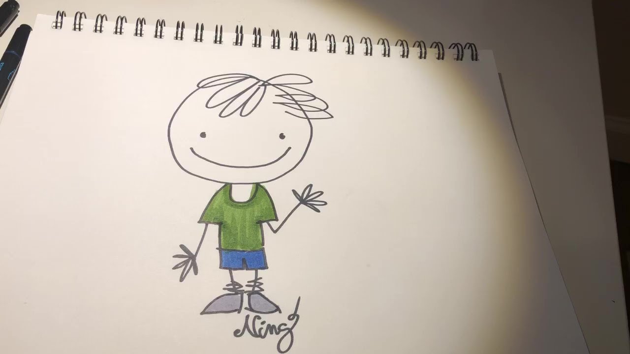 How to draw a boy - Drawing Tutorial - YouTube