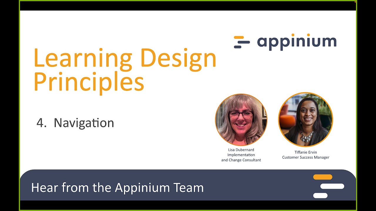 4. Navigation in Learning Design Principles - YouTube