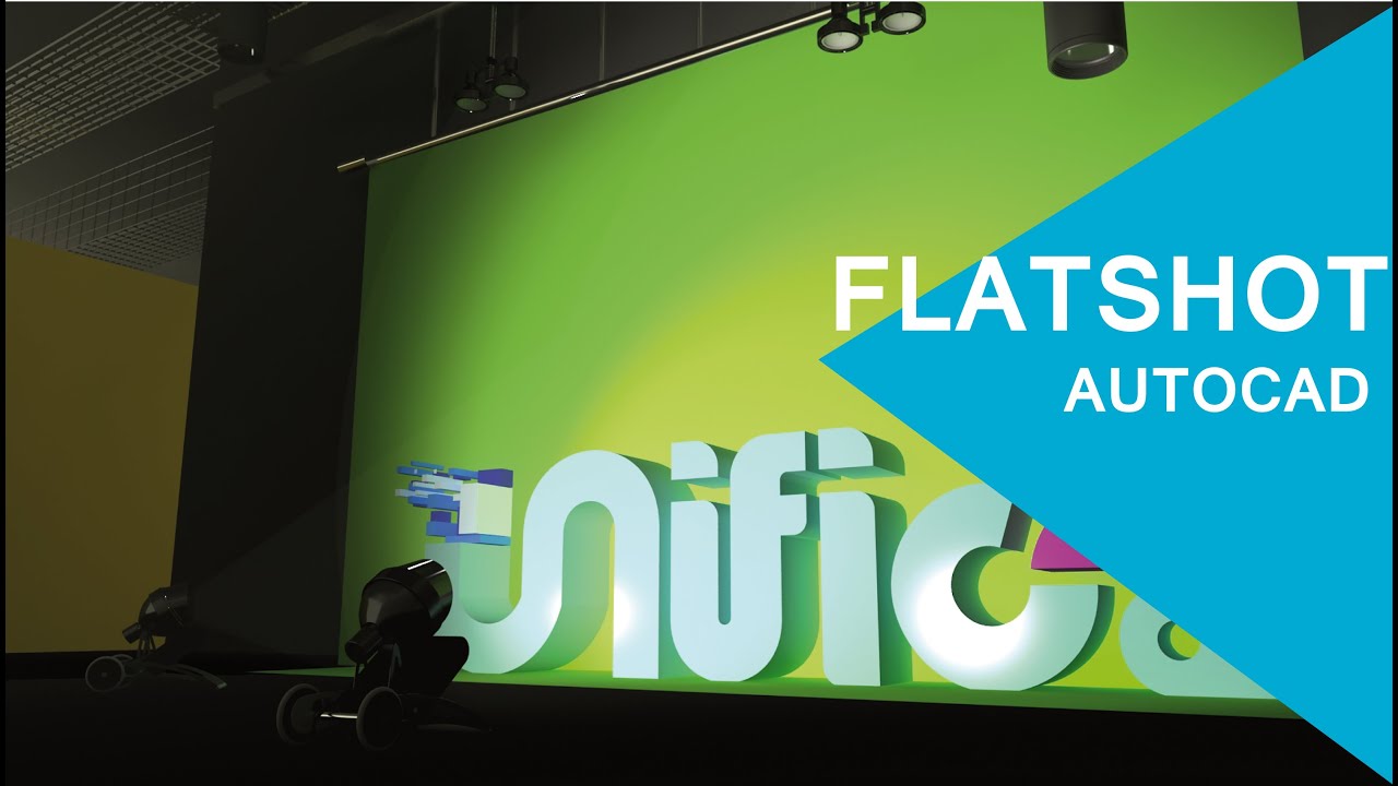 Flatshot en AutoCad 3d a 2d - YouTube