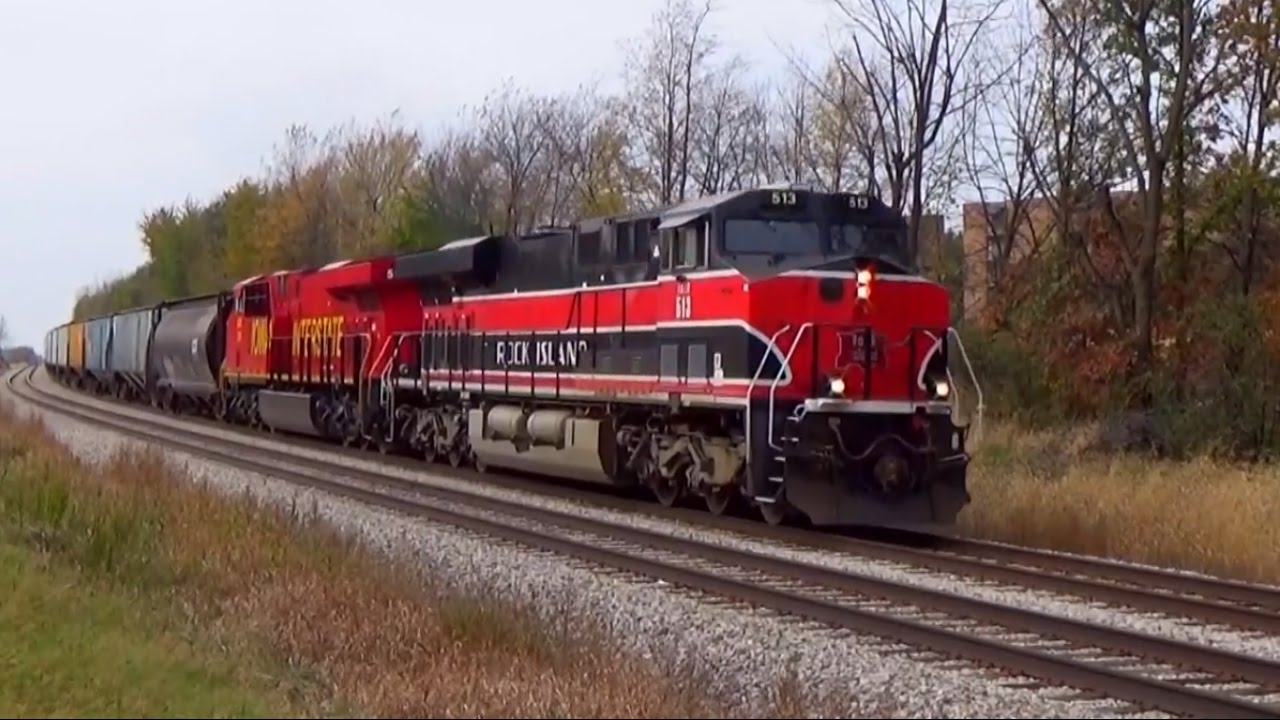 IAIS 513/516 East at Oak Forest, IL 10/29/16 - YouTube