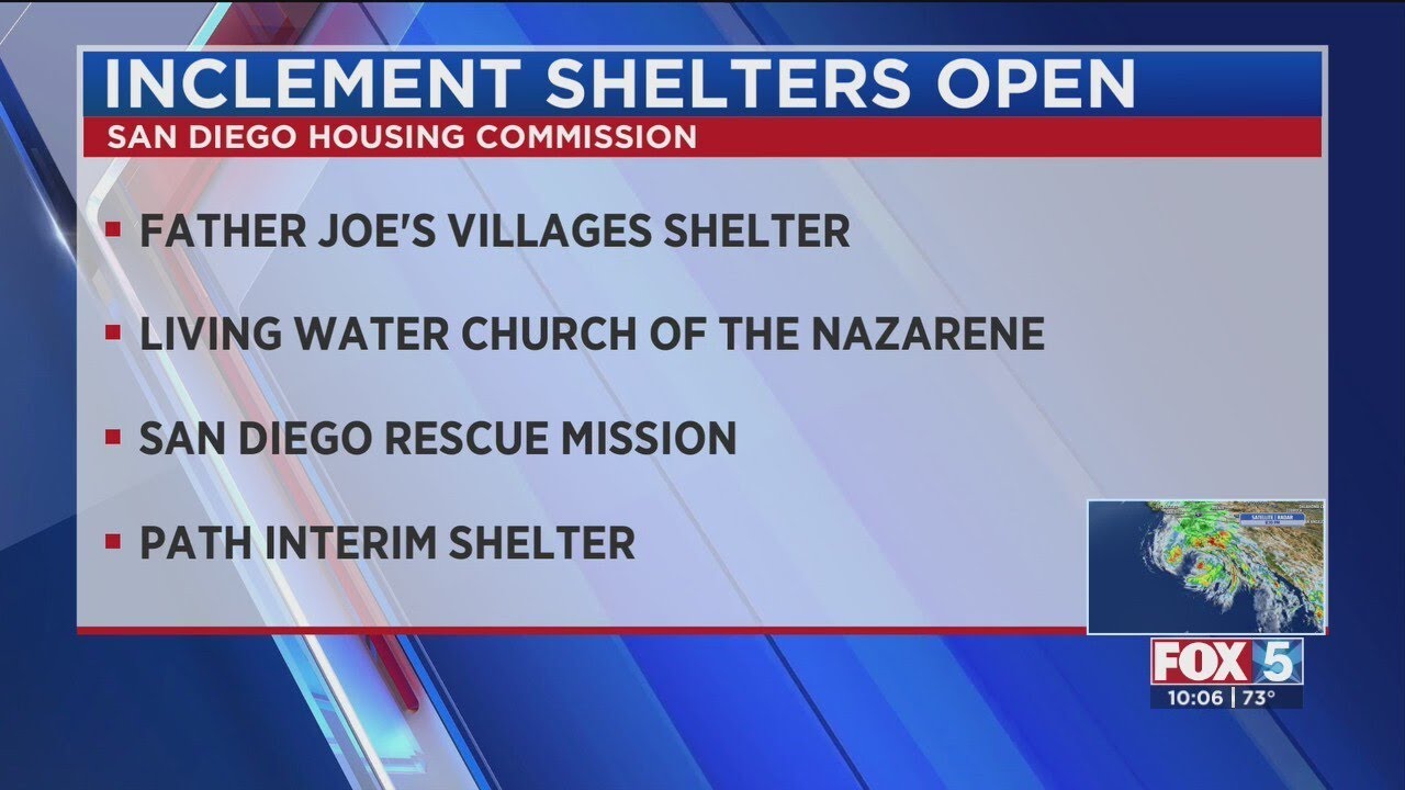 Inclement Weather Shelters Open - YouTube