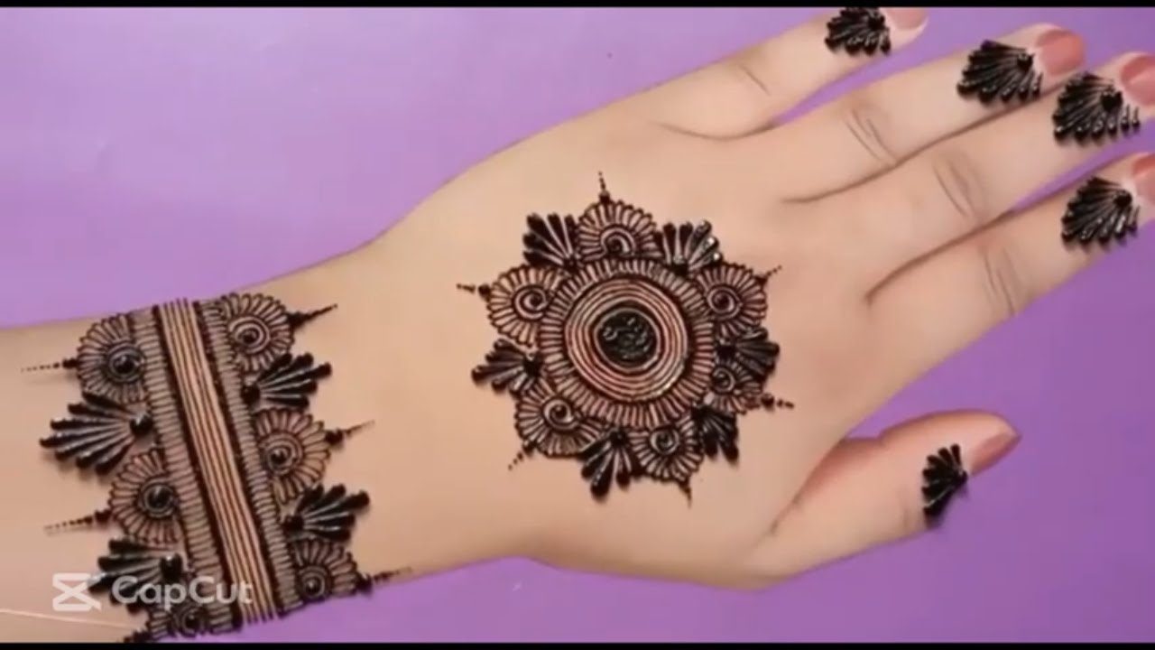 New Mandala Henna Design Henna Design Mandala Mehendi DesignEasy Circle ...