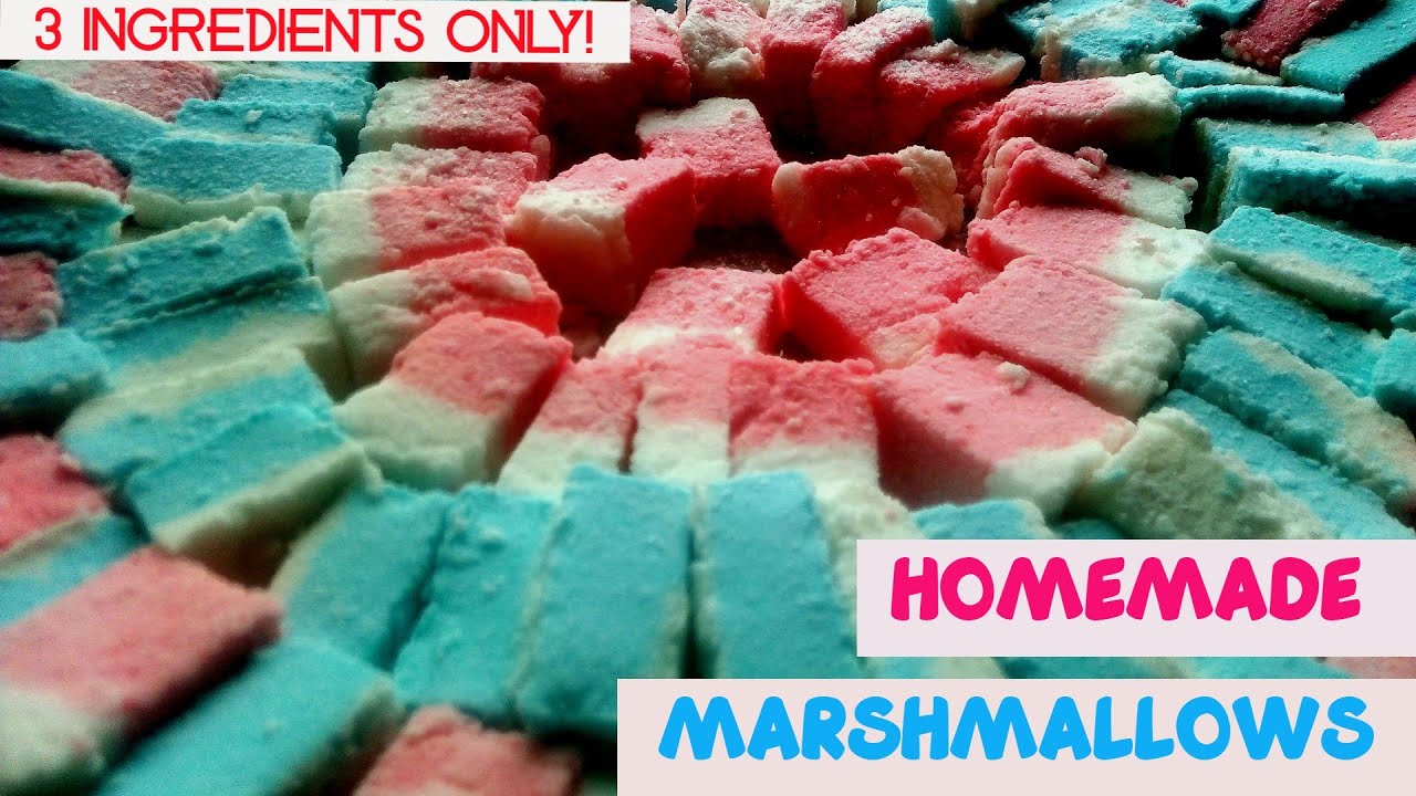 How to make Homemade Marshmallows/3 Ingredient Marshmallows ...