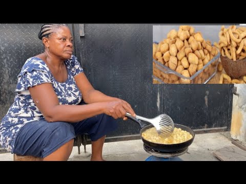 I Made The Most Tasty Homemade Coconut Chin-Chi // Simple Nigeria ...