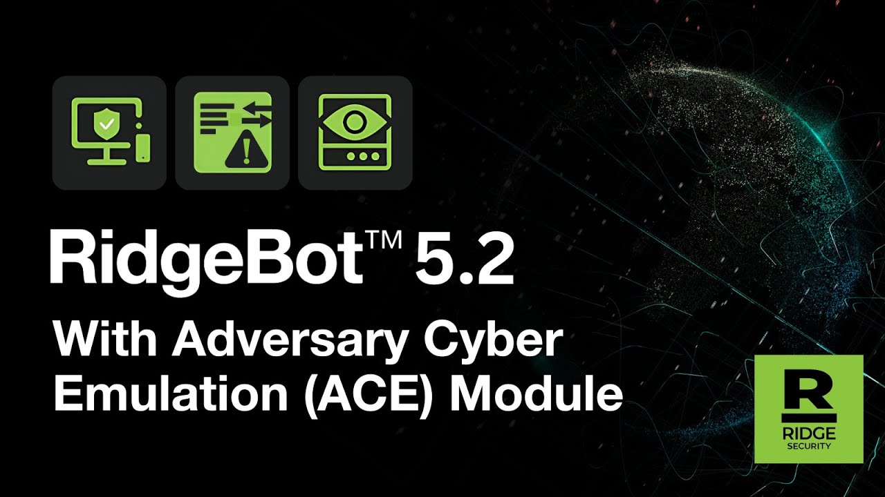 Adversary Cyber Emulation (ACE) Module with RidgeBot 5.2 - YouTube