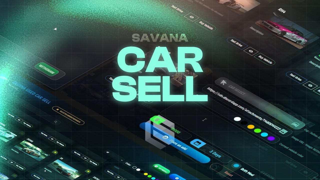 FiveM Used Car Sell - Savana-Carsell - QB / ESX / QBOX - YouTube