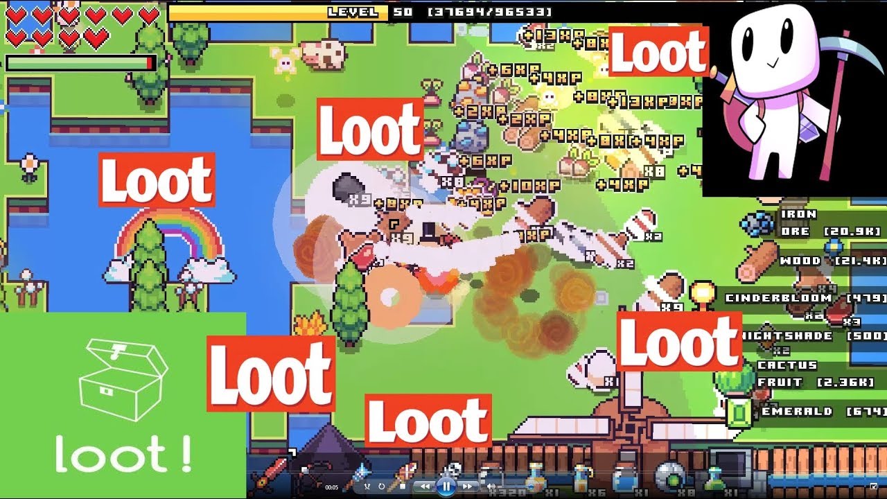 + Forager + Level 50 Loot Run + Loot Paradise + - YouTube