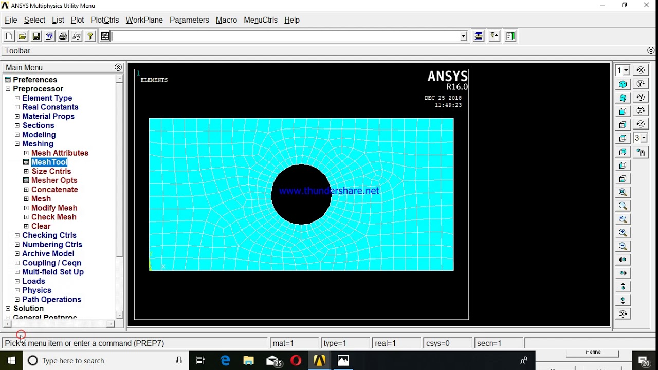 Analysis of 2 D Plate Section in Ansys APDL - YouTube