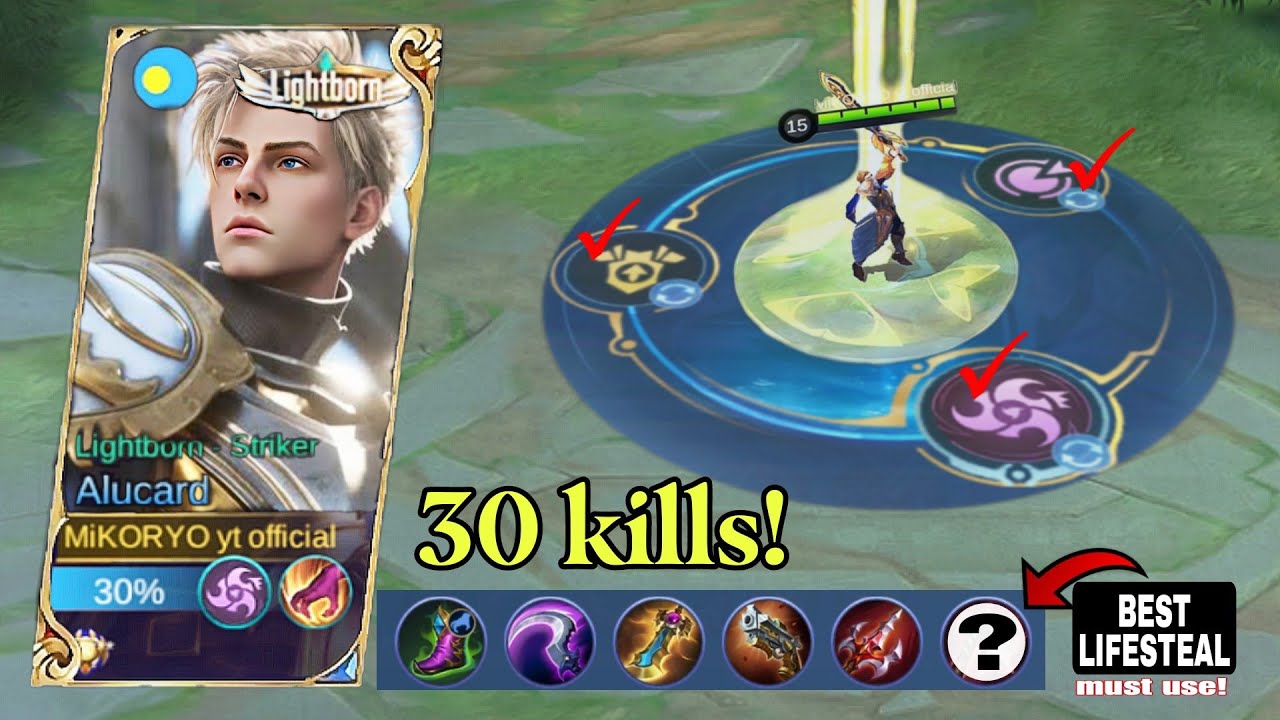 Alucard New lifesteal item! | alucard best build 2023 - YouTube