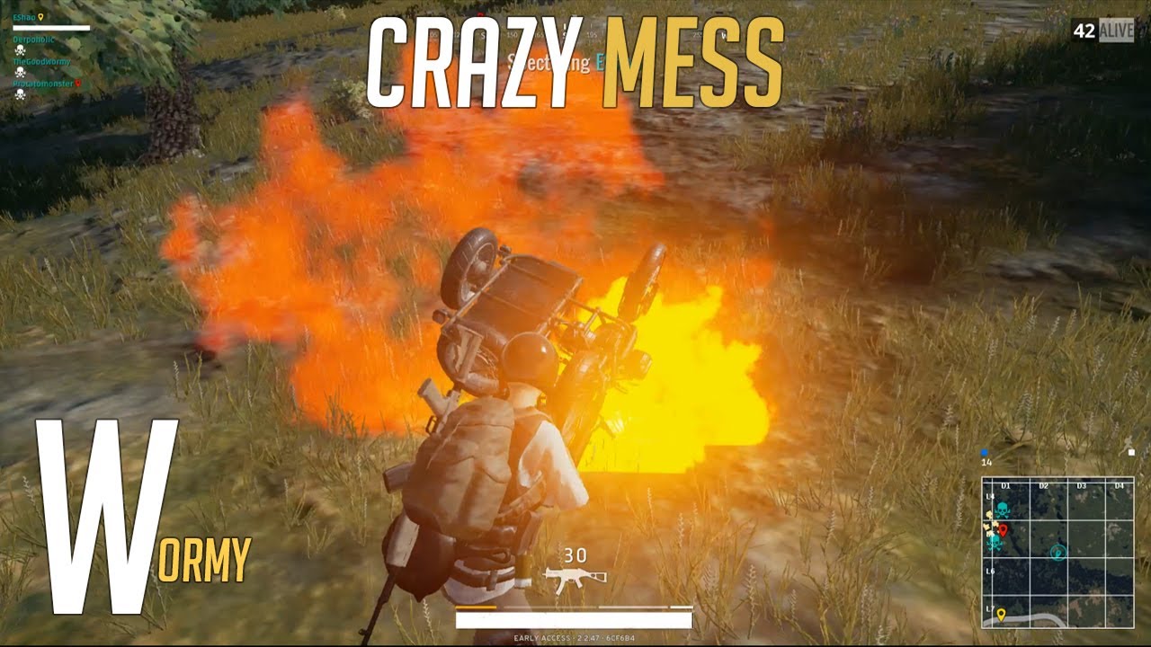 CRAZY MESS - PLAYER UNKNOWN'S BATTLEGROUNDS (Squad Gameplay) - YouTube