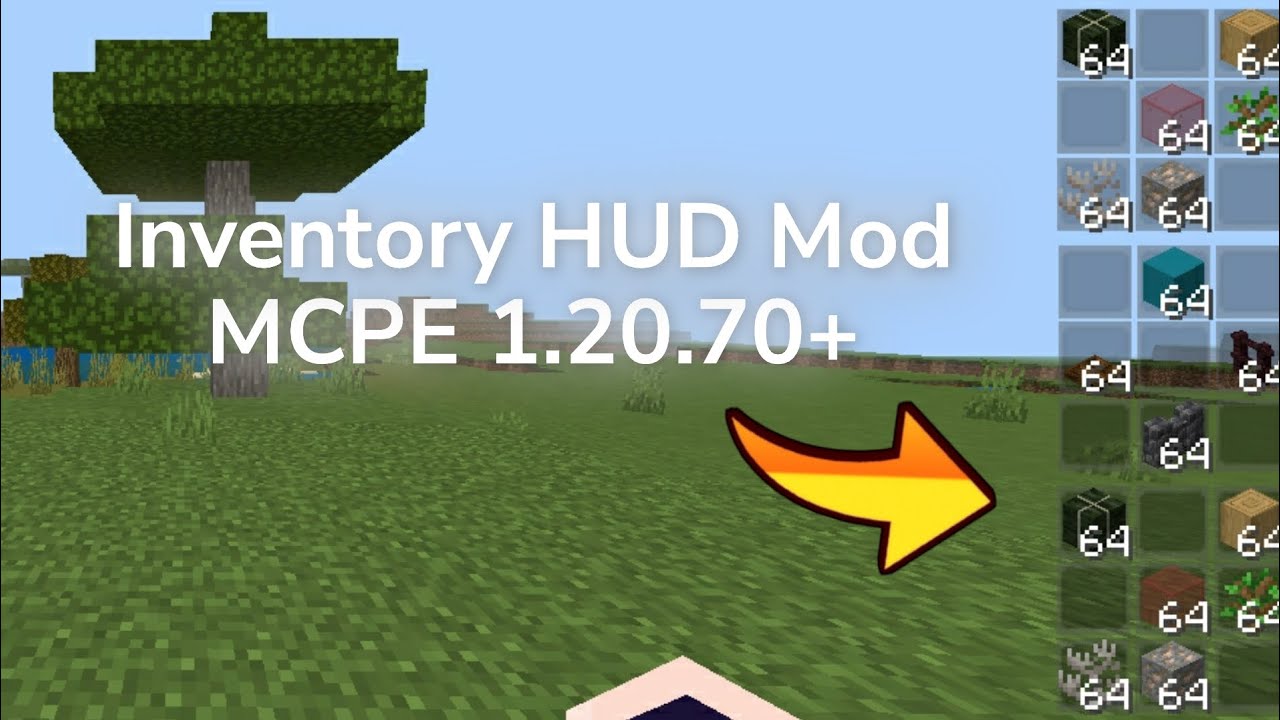 Inventory HUD Mod MCPE 1.20.70+ - YouTube