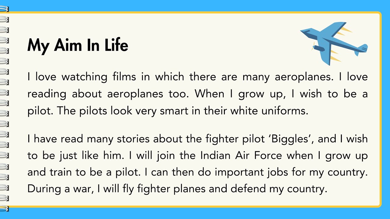 My Aim In Life | Write an essay on My Aim In Life | English Essay ...