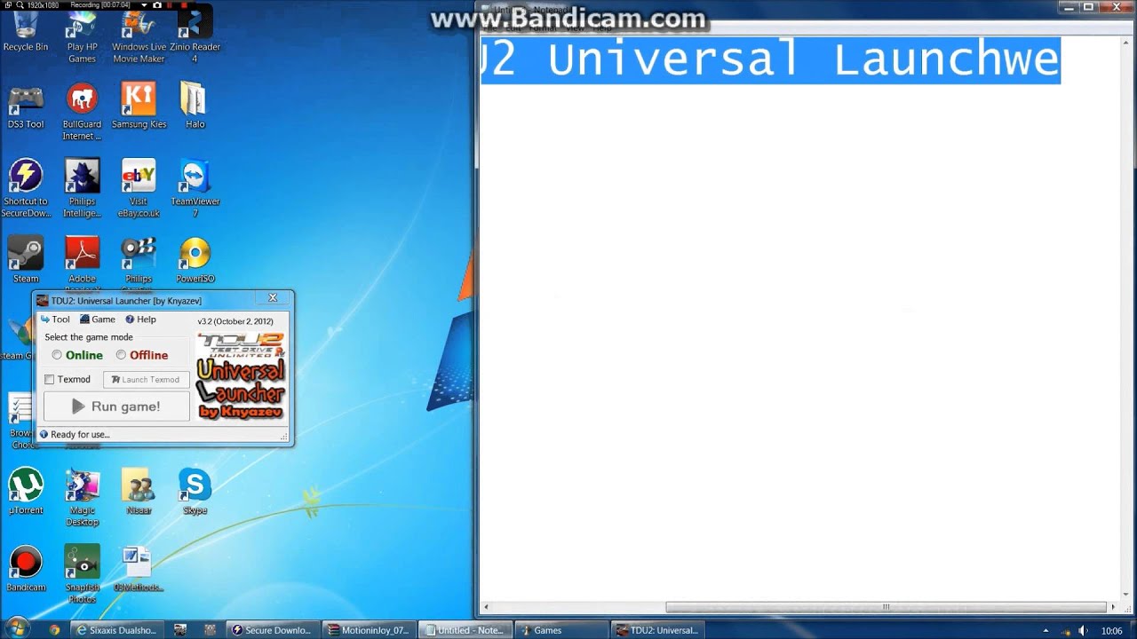 Ways of launching TDU2 - YouTube