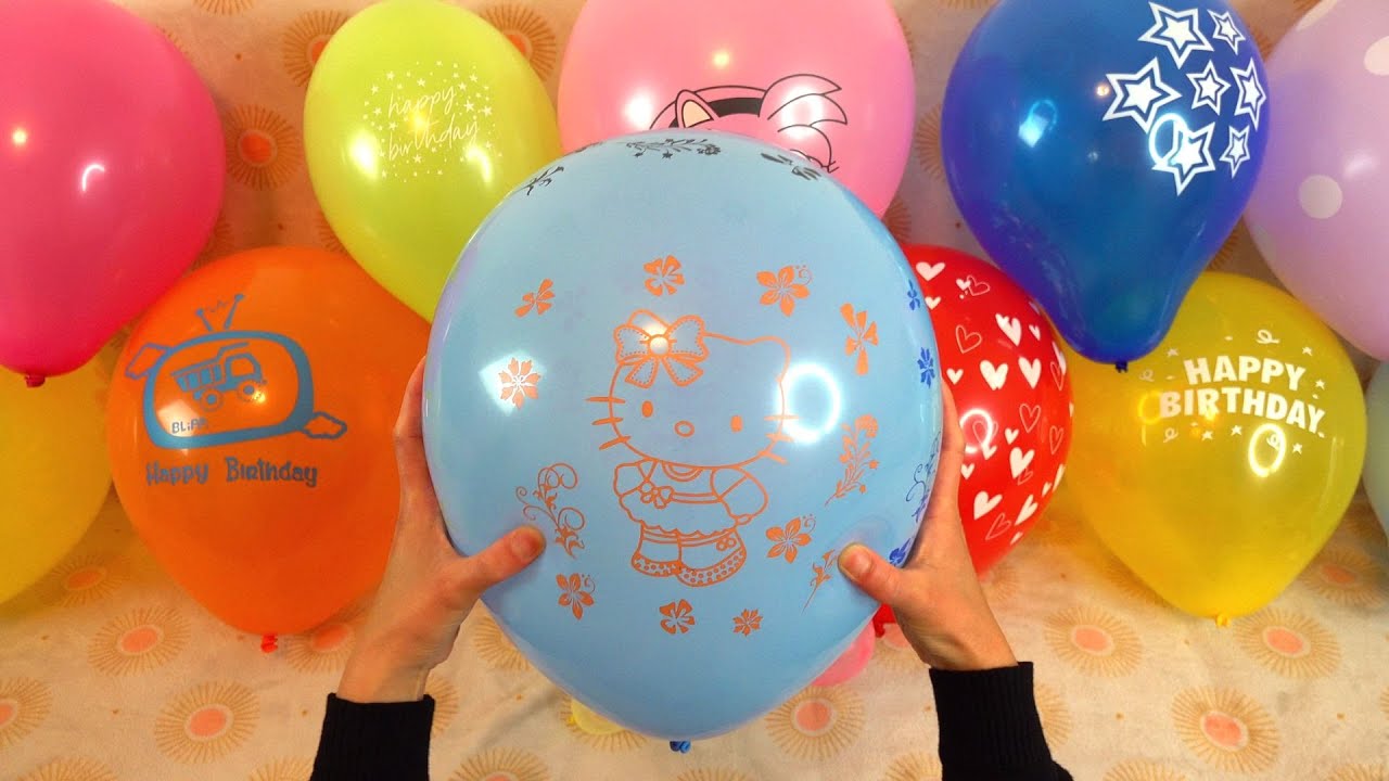 FUN BALLOON POP COMPILATION PART 22!!! #satisfying #asmr #popping # ...