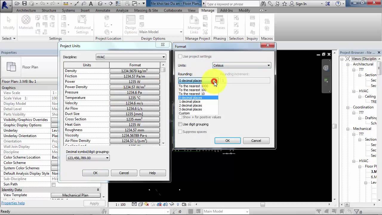 Revit Mep tips&tricks - Định nghĩa đơn vị trong RMEP - YouTube