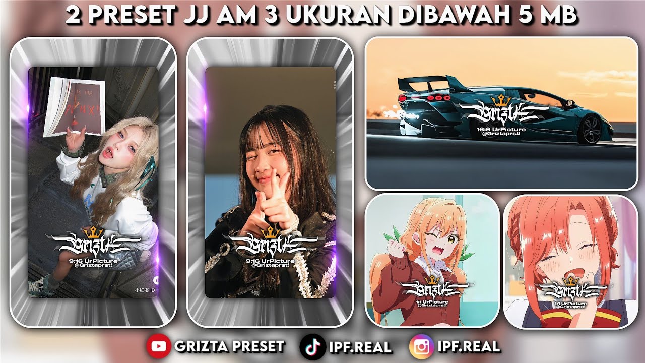 2 PRESET JJ AM 3 UKURAN ☕ DJ DALINDA BA JAMPING X MELODY GAM GAM PIRI ...