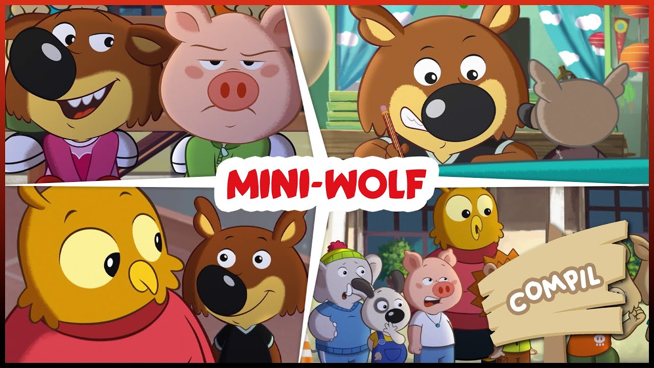 🐺 Mini-Wolf - Back to School 📚 | COMPILATION 2024 - YouTube