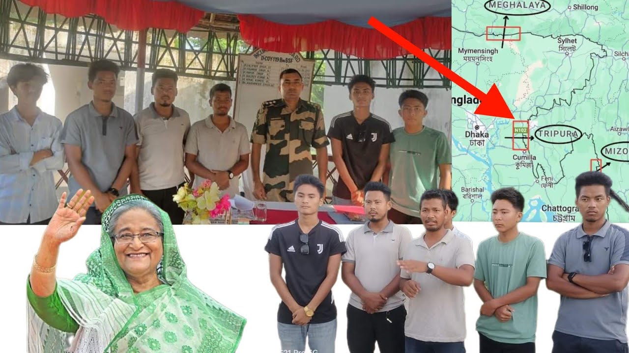 INDIA (TRIPURA) BANGLADESH BORDER NU KWRAK KHAI NAIKOL NA BAGUI KOIMUNG ...